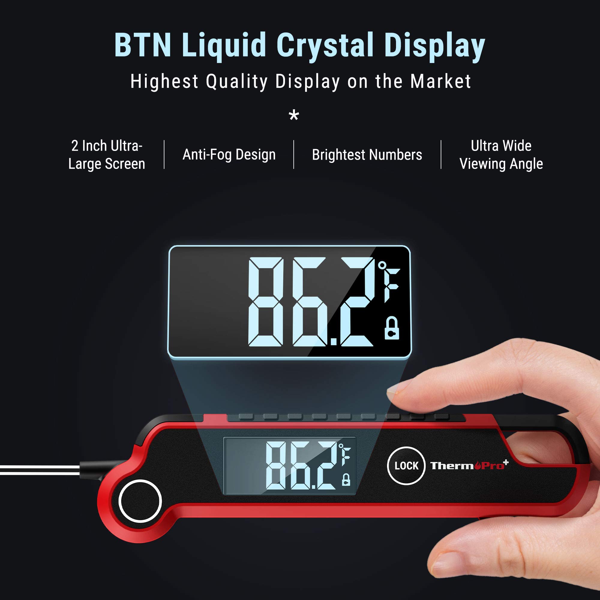 ThermoPro TempSpike 500FT Truly Wireless Meat Thermometer + ThermoPro TP620 Instant Read Meat Thermometer Digital