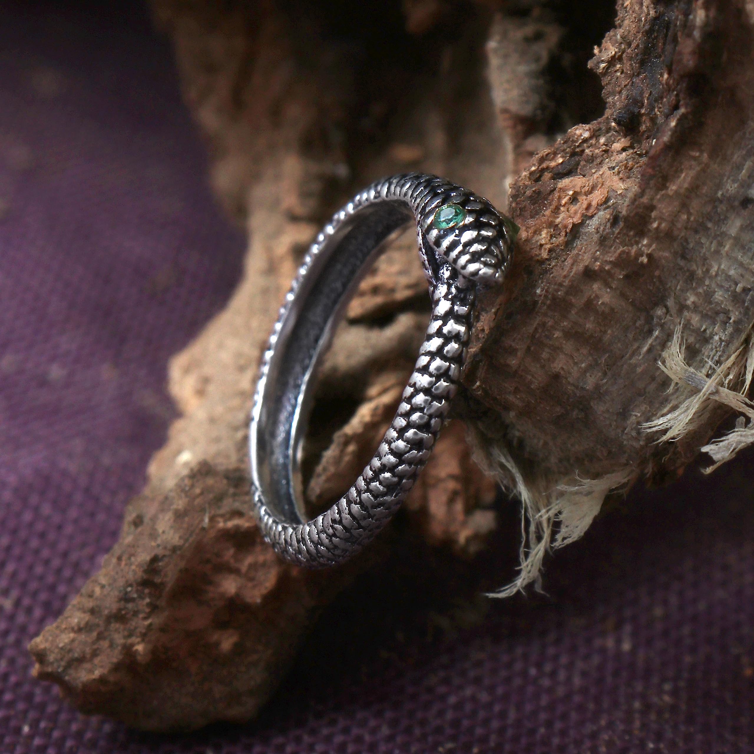 P4 Creation The Sophia Serpent Ring Ouroboros Snake Ring (11)