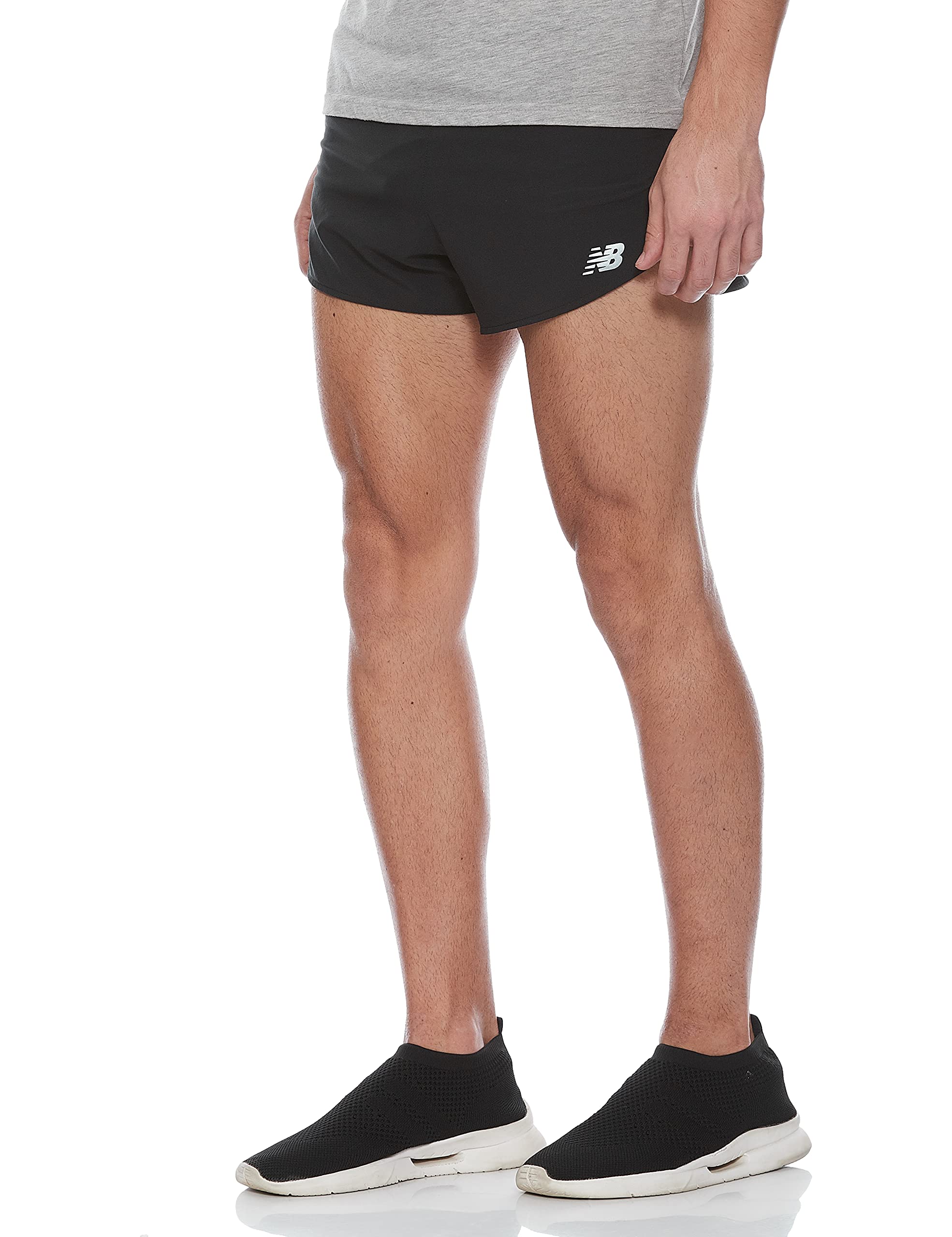 New Balance Men's Impact Run 3 Inch Split Short, Sulphur Yellow , X-Large
