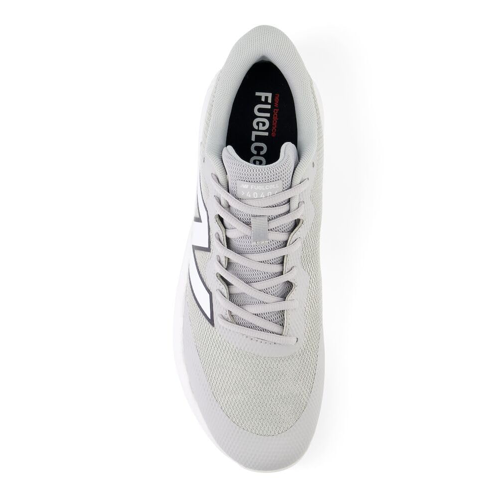 New Balance Unisex FuelCell 4040 V7 Turf Trainer Baseball Shoe, Raincloud/Optic White, 6.5 US Men