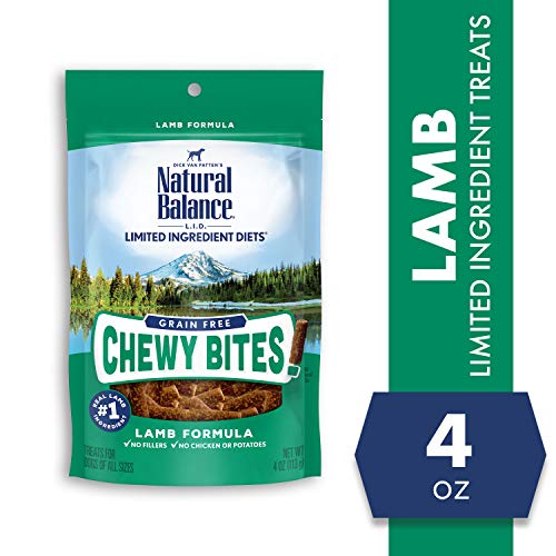 Natural Balance Limited Ingredient Chewy Bites Lamb Grain-Free Dog Treats for Dogs | 4-oz. Pouch