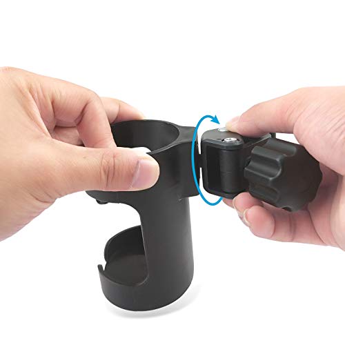 Pack of 2 Stroller Small Cup Holders, Universal Drink Holder for Bikes, Trolleys or Walkers, Tight Fit Most Small Size Cups