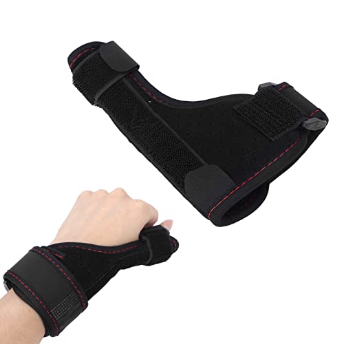 Qionia Adjustable Finger Splint, Prevent Injury Finger Aluminum Brace Fasten Recovery Breathable Lightweight for Injury Fixation