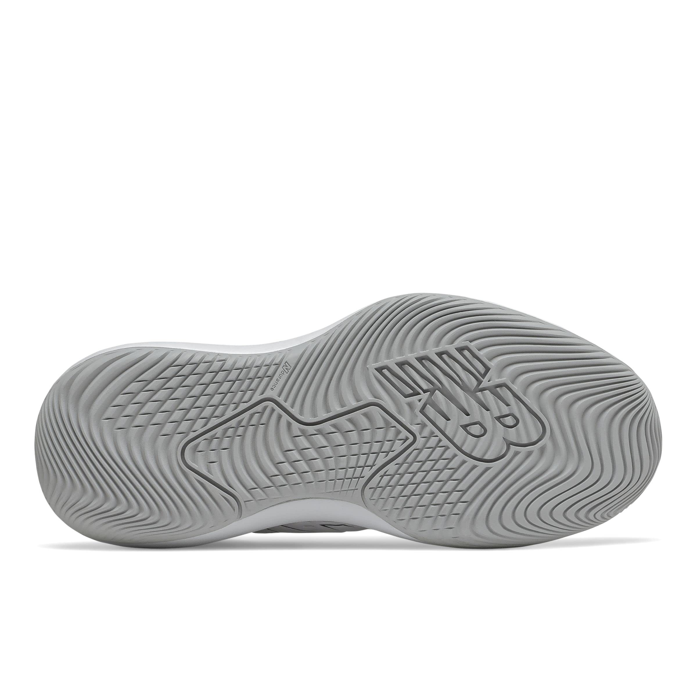 New Balance womens 696 V4 Hard Court Tennis Shoe, White/Pigment, 7.5 US