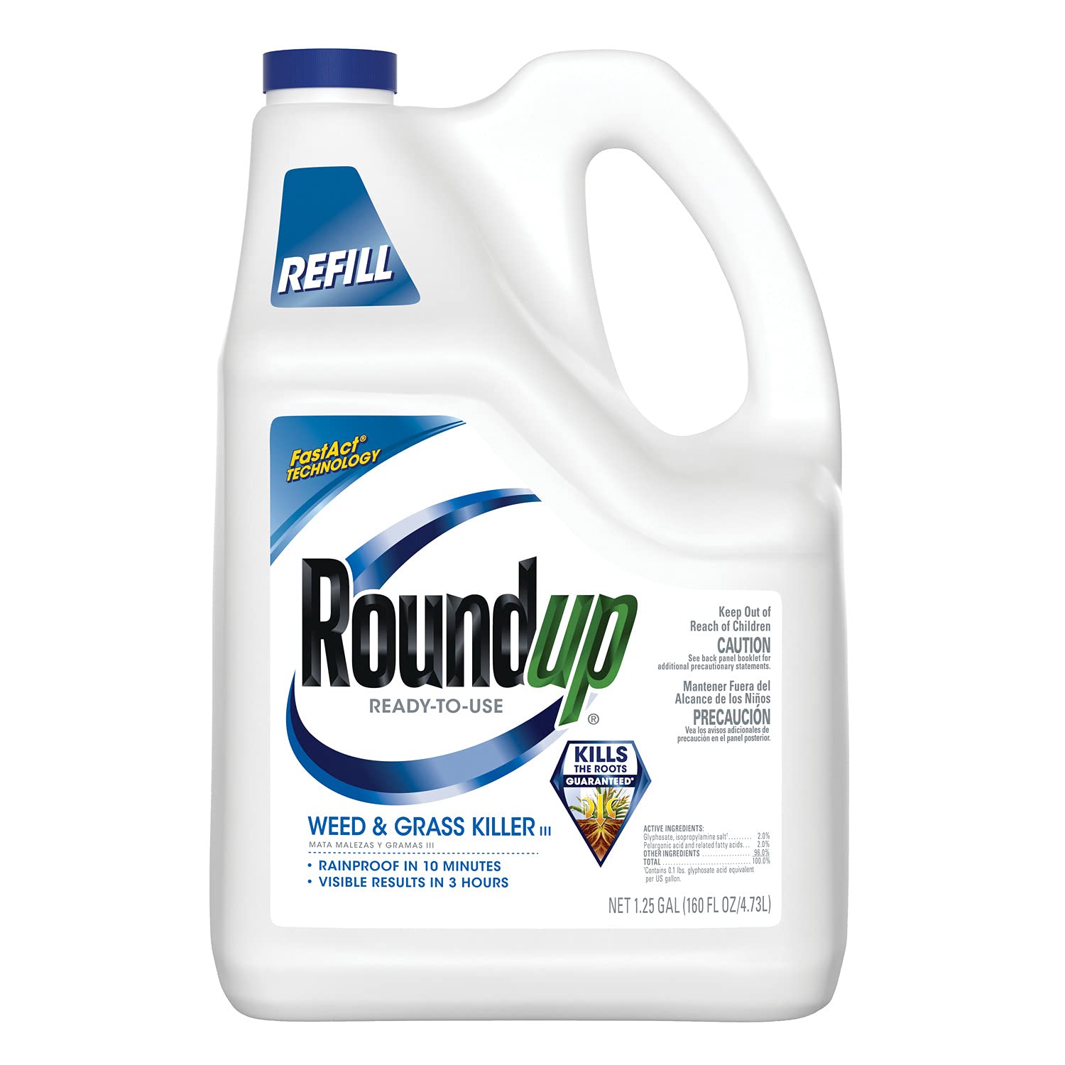 Roundup Ready-To-Use Weed & Grass Killer III Refill, 1.25 gal.