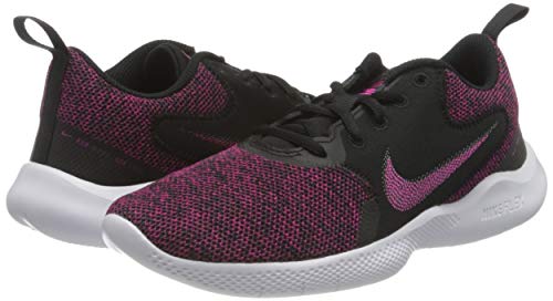 NIKE Women's WMNS Flex Experience RN 10 Running Shoe, Black Fireberry Dk Smoke Grey Iron Grey, 8