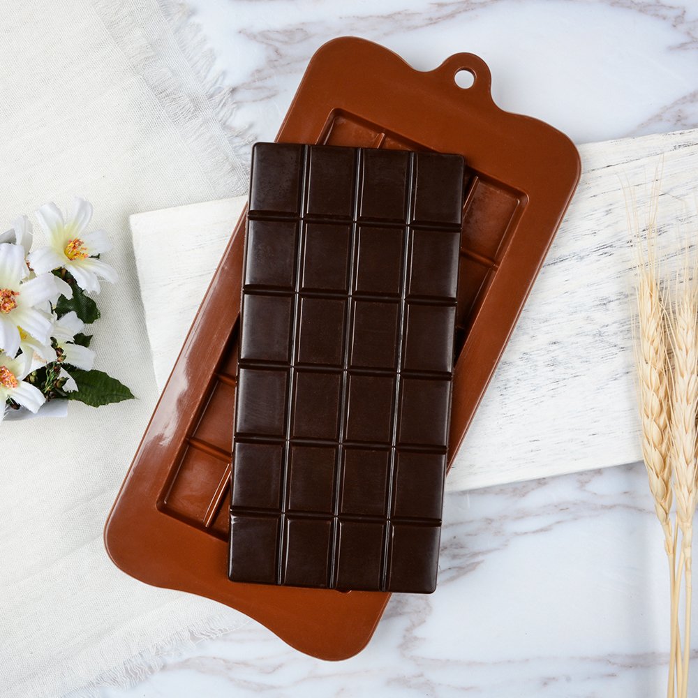 Silicone Break Apart Chocolate Molds - Candy Protein and Energy Bar Silicone Mold