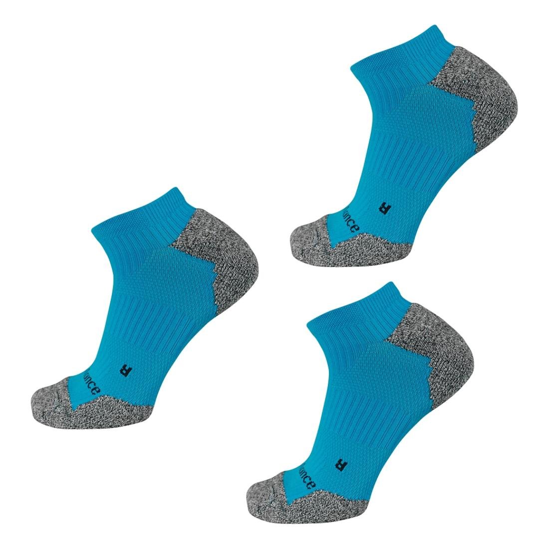 New Balance Cushioned No Show Socks 1 Pair, Blue, Men's 9-12.5/ Women's 10-12
