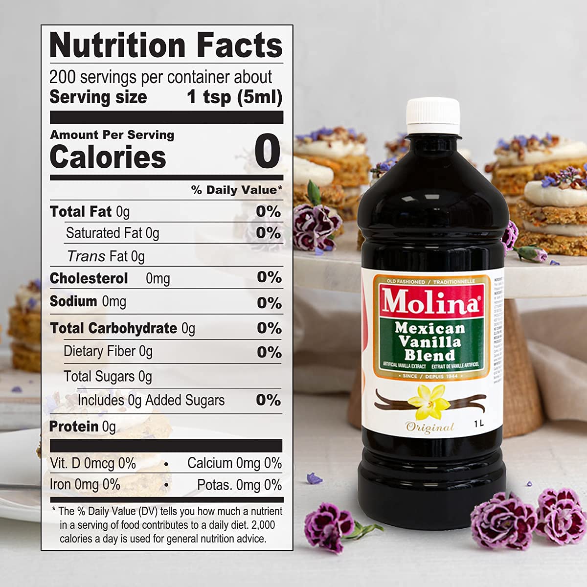 Molina Vanilla Blend 33.8oz (1l)