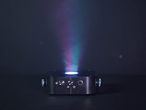 Rockville Mini RF1 RGBWA+UV DJ/Party LED Wash Light (Steel)+RF Long Range Remote, Silver
