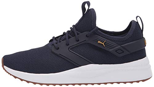 PUMA mens Pacer Next Excel Sneaker, Peacoat-gold, 11 US