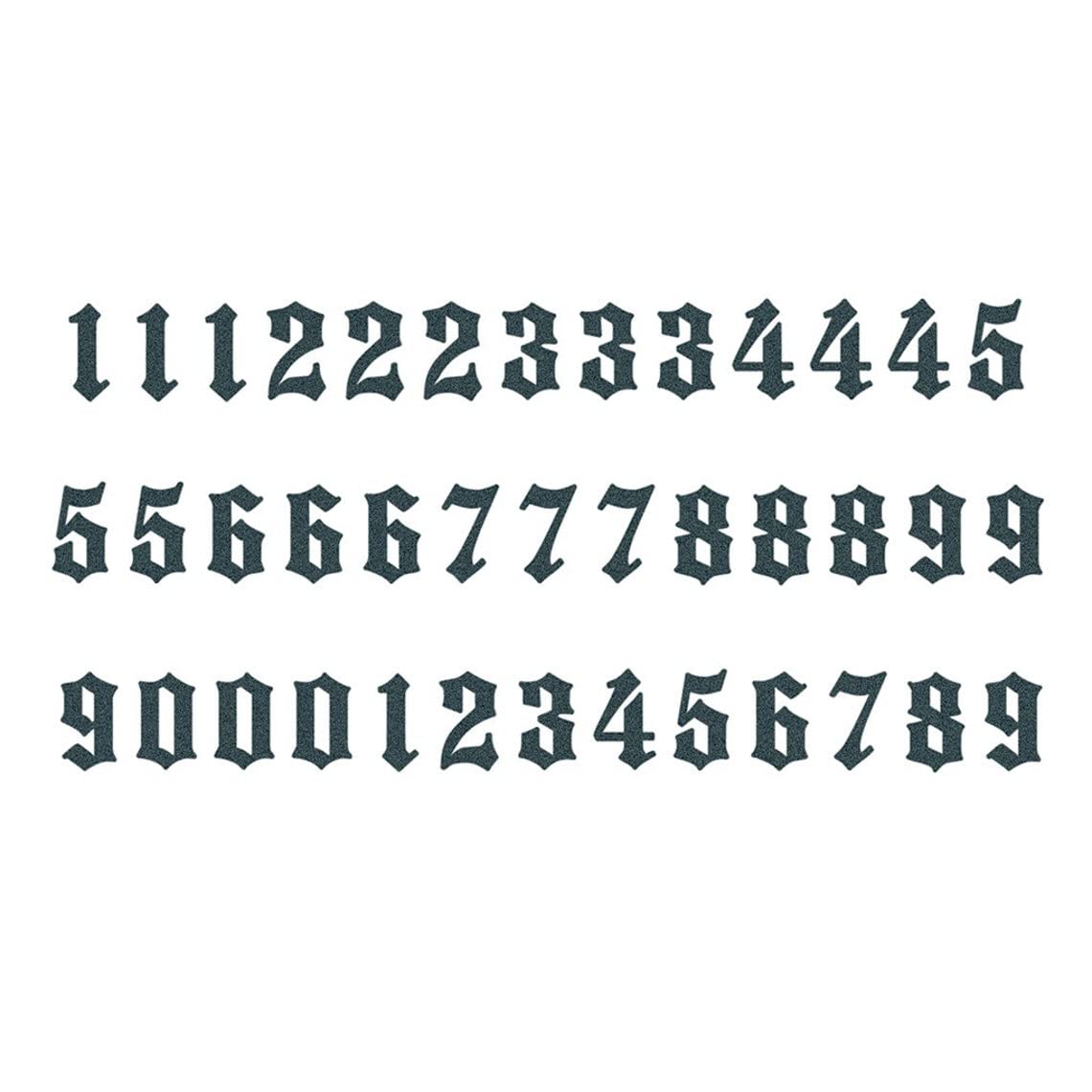 Old English Numbers Tattoo - Knuckles Tattoo / Finger Tattoos