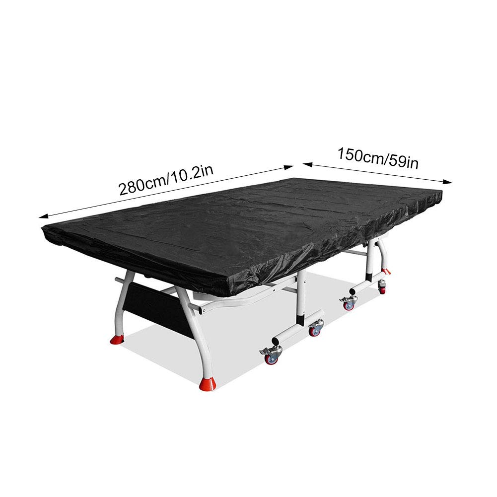 RV77 Pingpong Table Cover, Thicking Indoor Dustproof Yard Foldable Playground Practical Protective Sheet Wear Resistant Year-Around Outdoor Waterproof Easy Clean Lightweight (110.2 x 59inch)
