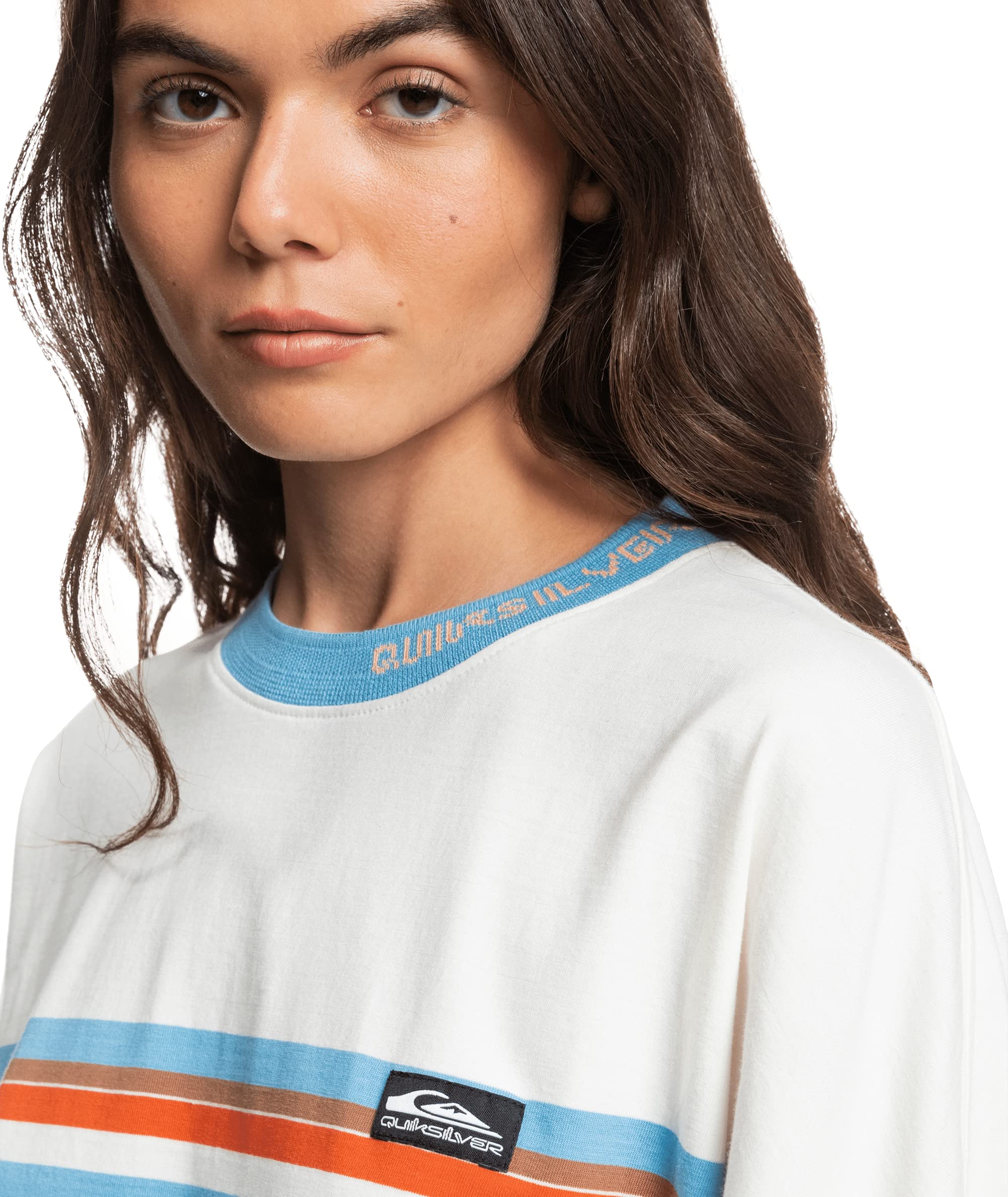 Quiksilver Women's Spot Explorer Long Sleeve T-Shirt for Women (Small, Lily White)