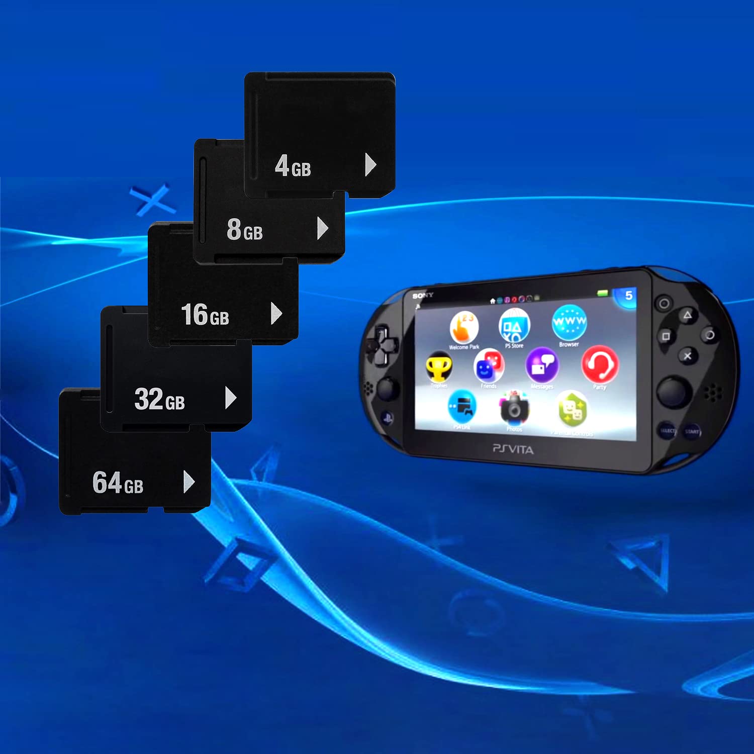 OSTENT 8GB Memory Card Stick Storage for Sony PS Vita PSV1000/2000 PCH-Z041/Z081/Z161/Z321/Z641