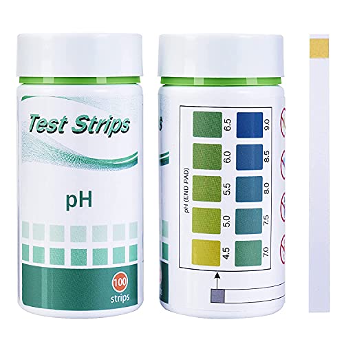 SuperCheck pH Test Strips, 4.5-9.0 ppm, 100 Count, pH balance Test Strips for Women, pH Strips for Testing Alkaline and Acid Levels in The Body, Monitor Your pH Levels Using Saliva and Urine, pH Paper
