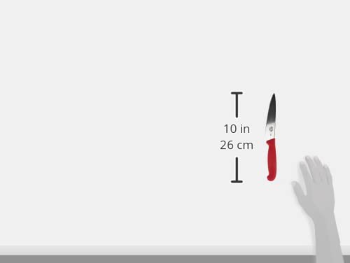 Victorinox - Fibrox Pro Chef Knife, Straight, 6", Red