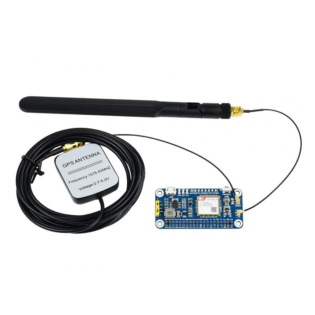 NB-IoT/Cat-M(eMTC)/GNSS HAT for Raspberry Pi Based on SIM7080G Supports Protocols as TCP/UDP/HTTP/HTTPS/TLS/DTLS/PING/LWM2M/COAP/MQTT Globally Applicable