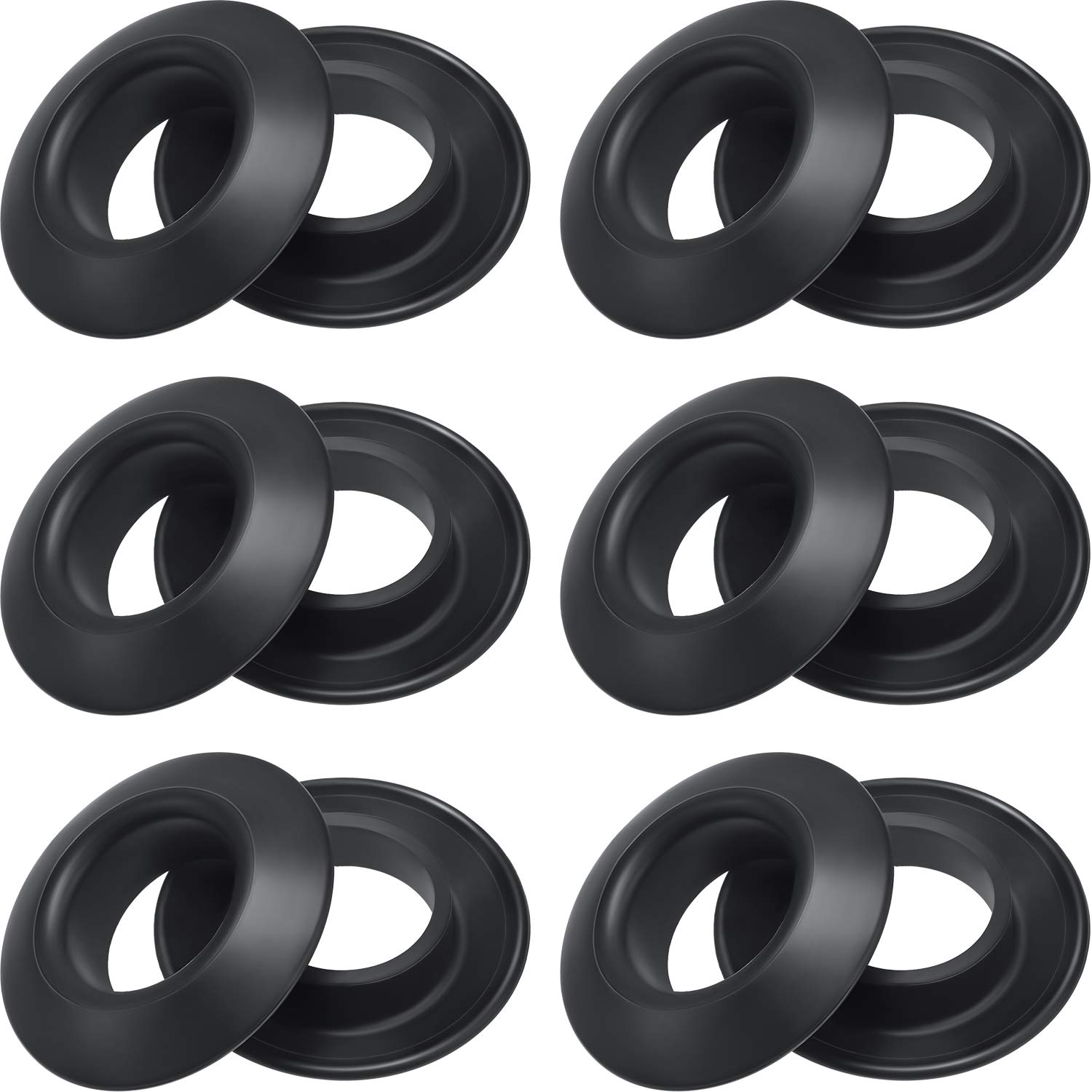 Outus 12 Pieces Rubber Kayak Paddle Drip Rings Canoe Paddle Drip Ring for Kayak Paddle Accessories