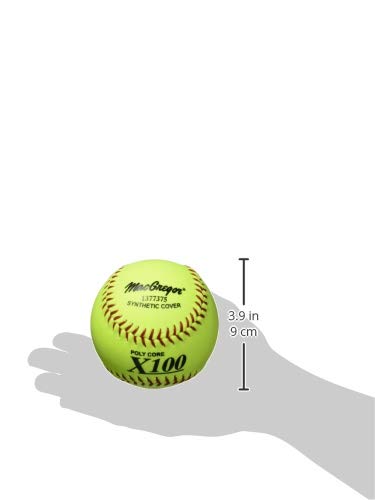 MacGregor X52RE ASA Slow Pitch Synthetic Softball, 12-Inch, Pack of 12
