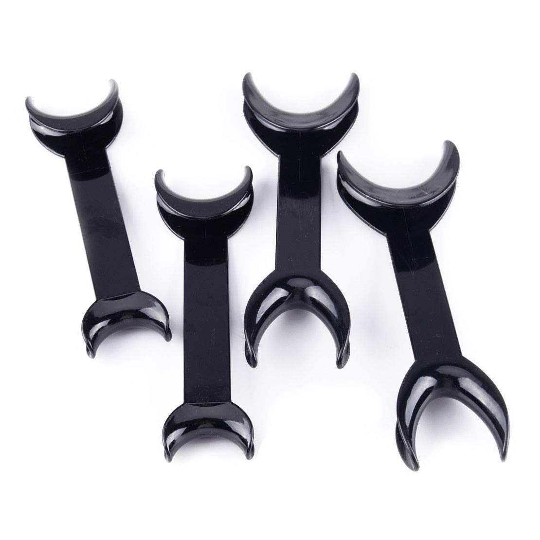 Superdental Double-headed T-Shape Intraoral Cheek Lip Retractor Opener Black Large and Small