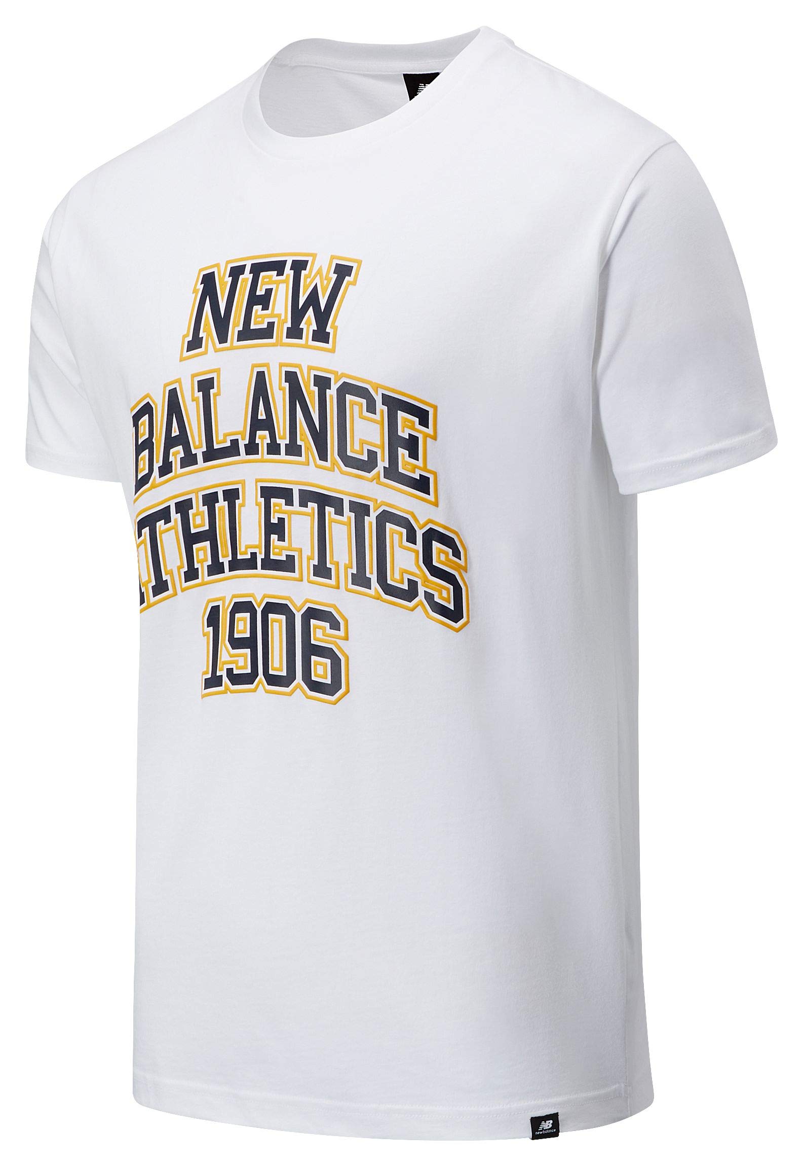 New Balance Men's NB Athletics Varsity Spec Short Sleeve, White, Medium