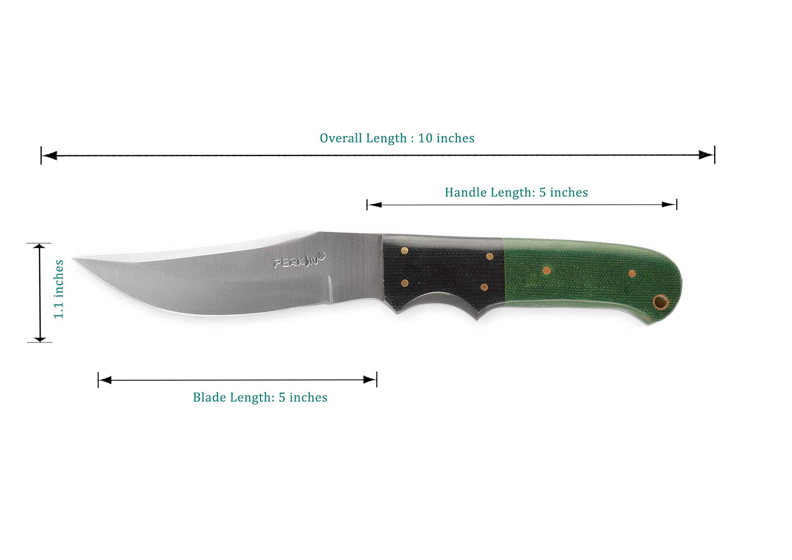 Perkin 5400 Fixed Blade Hunting Knife with Sheath Fix Blade Knife