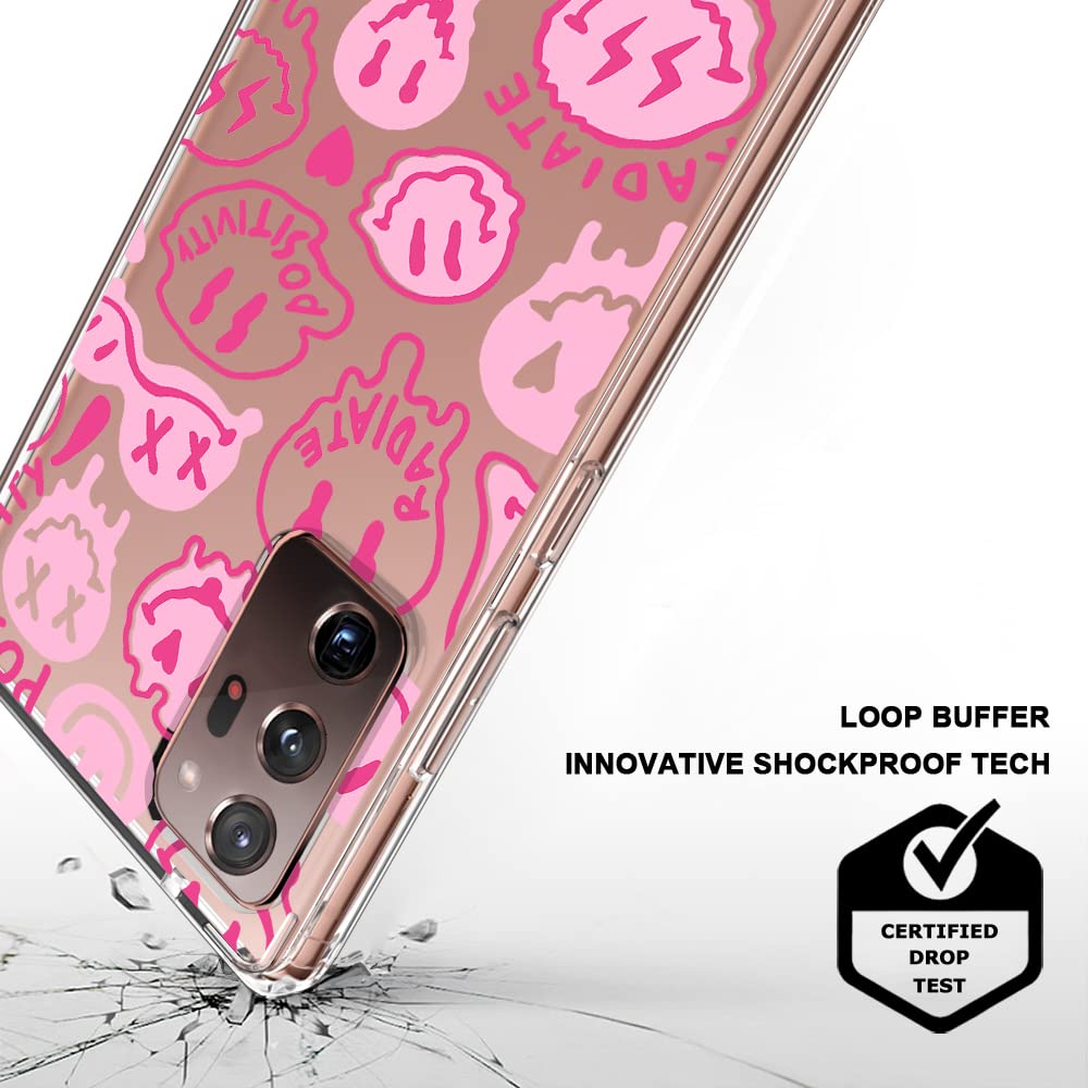 MOSNOVO Designed for Galaxy Note 20 Ultra Case, [6.6 FT Military Grade Drop Protection] Clear Shockproof Phone Cover for Samsung Galaxy Note 20 Ultra 5G - Floral Garden