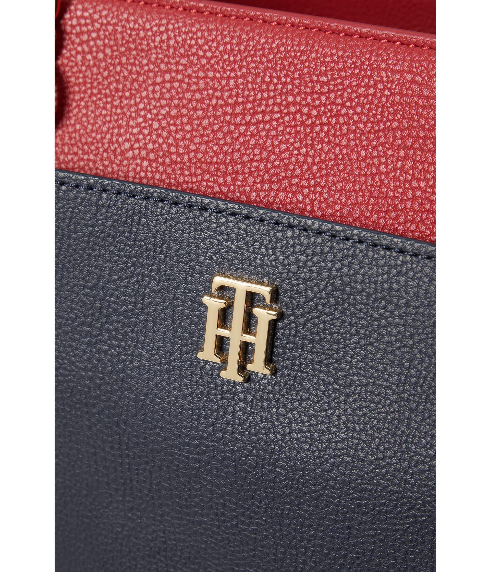 Tommy Hilfiger Antonella II-Tote-Pebble PVC Navy/Red/Stone One Size