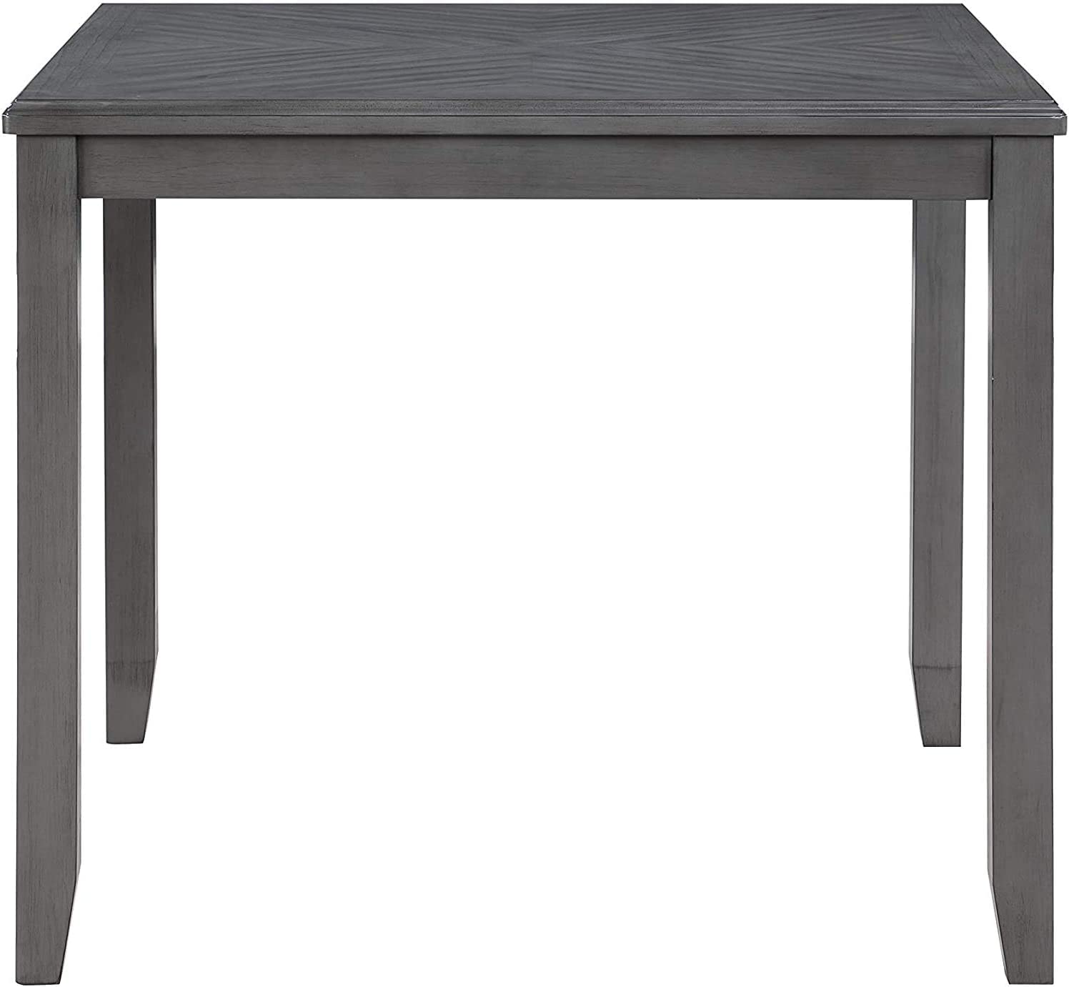 New Classic Furniture Gia 5-Piece Counter Set with 1 Table and 4 Chairs, 42-Inch, Gray
