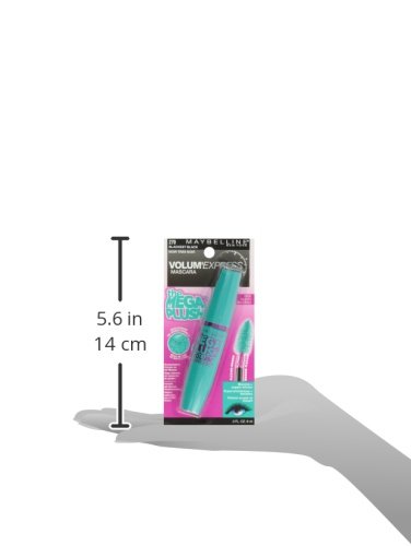 Maybelline New York Volume Express Mega Plush Washable Mascara, Blackest Black, 0.3 Fluid Ounce, (K1147800)