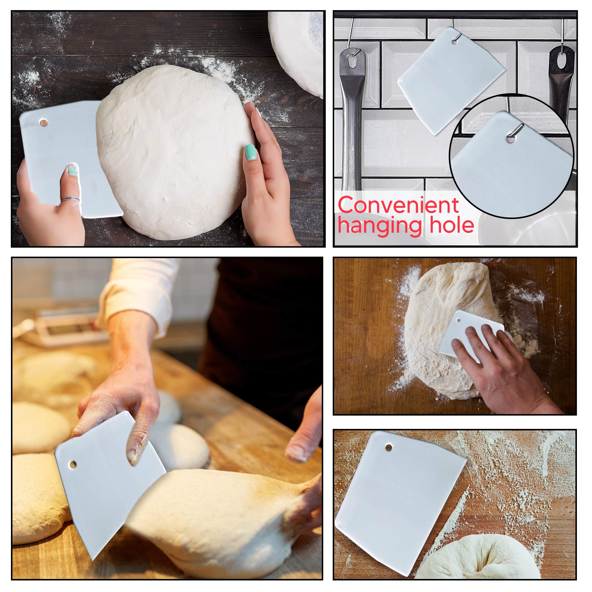 RoEsha Banneton Bread Proofing Basket 23 Piece Set, Round 9 and Oval 10 Inch Rattan Sourdough Baskets with Dough Scraper, Scoring Lame, Linen Bread Bag, Bread Basket Liner and Bread Stencils