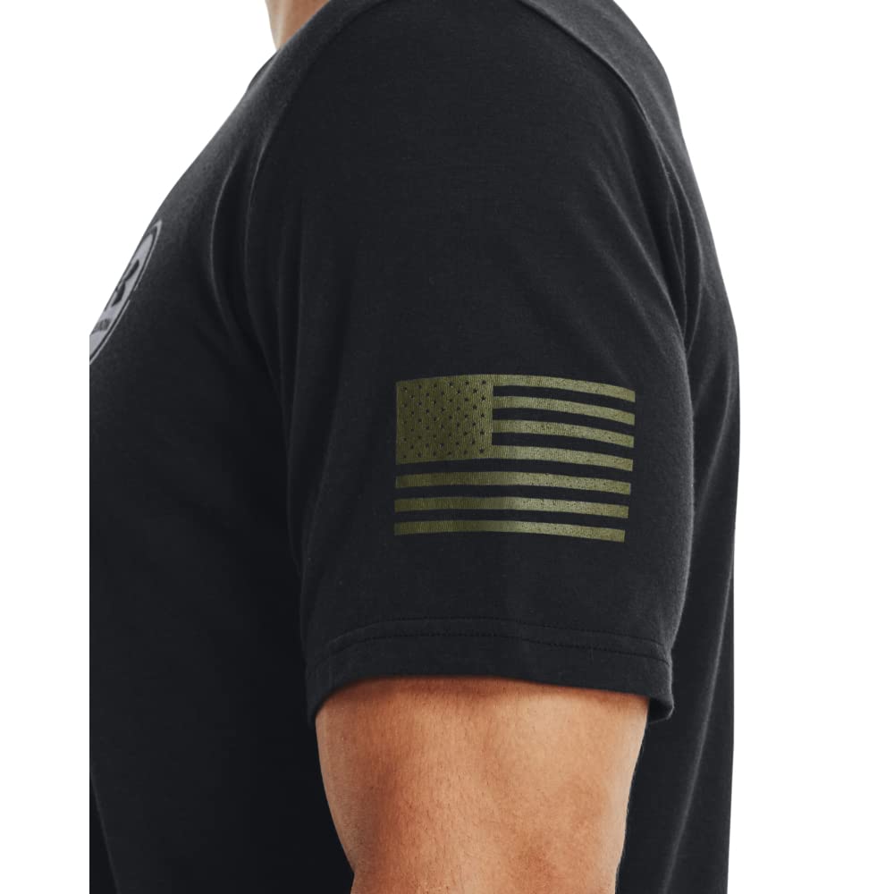 Under Armour Men's Tactical Mission Made T-Shirt, (001) Black / / Marine OD Green, XX-Large