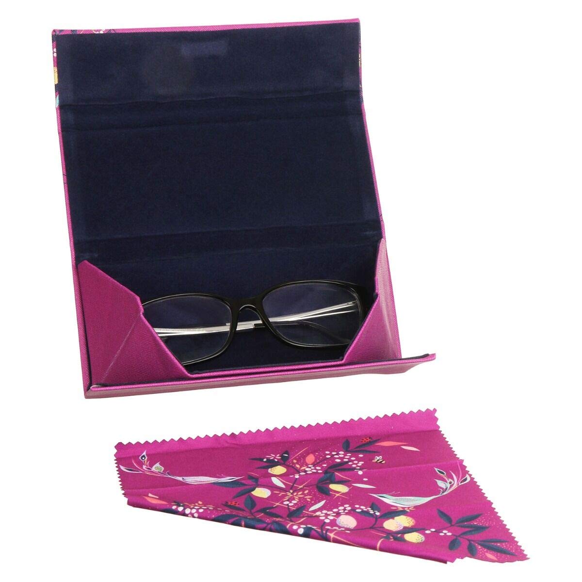 Sara Miller Mauve Orchard Birds Glasses Case