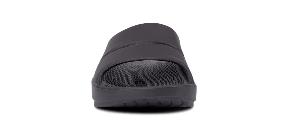 OOFOS - Unisex OOahh Sport - Post Run Recovery Slide Sandal (Classic Black, us_Footwear_Size_System, Adult, Women, Numeric, Medium, Numeric_11)