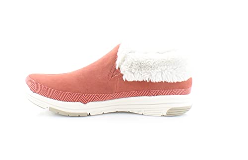 Ryka Womens Adventure Mid Leather Ankle Winter & Snow Boots Red 9.5 Wide (C,D,W)