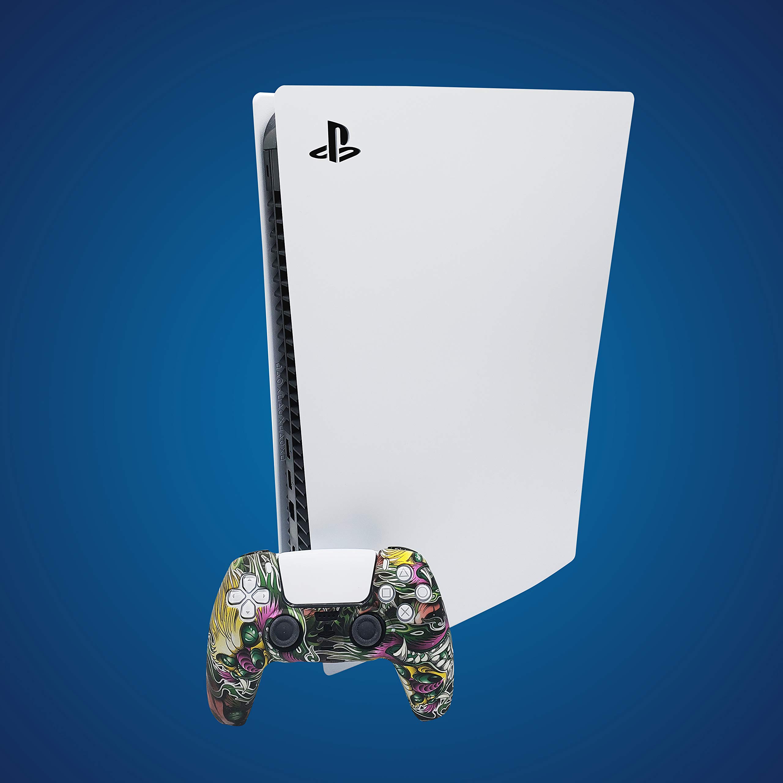 PS5 Silicone Gel Grip Controller Cover Skin Protector (ps5 Green) Compatible for Sony PlayStation 5, Compatible for PlayStation 5 Accessories, Wireless Controller Protector Covers, PS5 Skin