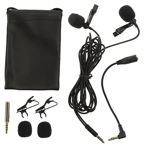 SUPVOX 1set Lavalier Mini Microphone Vlad and Niki Live Streaming Portable Wired Mic Lapel Clip-on Microphone Video Microphone Lapel Mic Grav Noise Canceling Microphone Miniature Aps