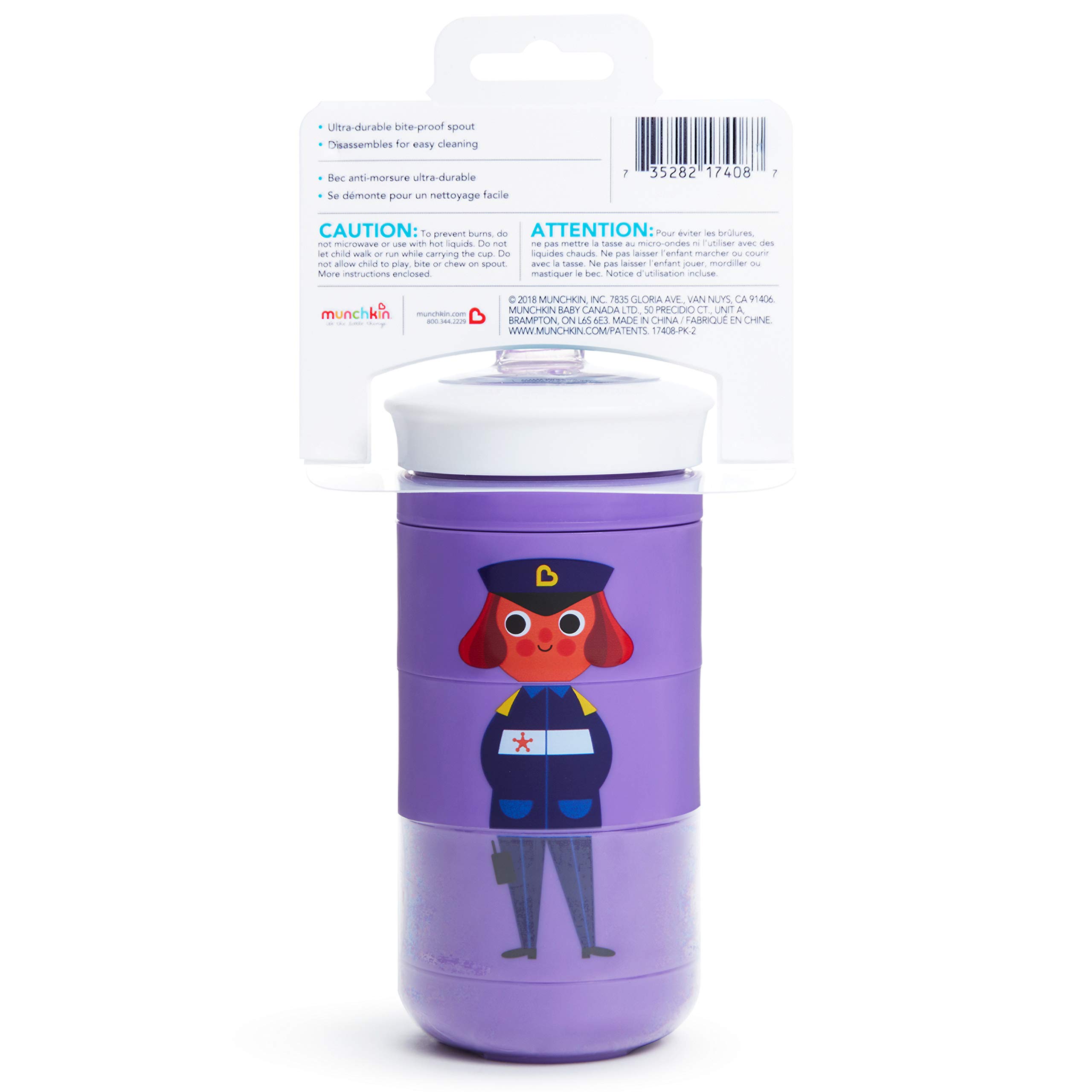 Munchkin Twisty Mix & Match Character Sippy Cup, 9 Oz, Purple