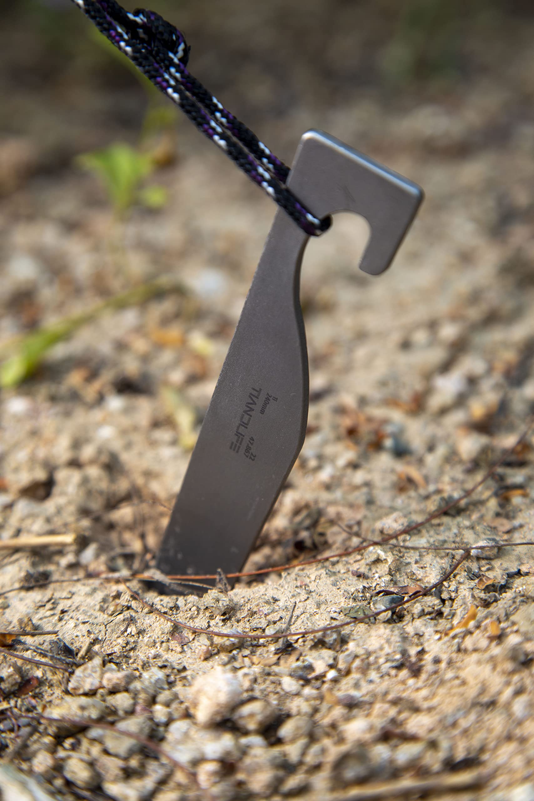 TIANDLIFE Tent Stakes - Titanium Tent Pegs - 9.4in/24cm Heavy Duty Camping Stakes, Windproof Rustproof, Not Easy to Bend,Essential Tent Accessories for Camping, Rain Tarps, Hiking, Backpacking.