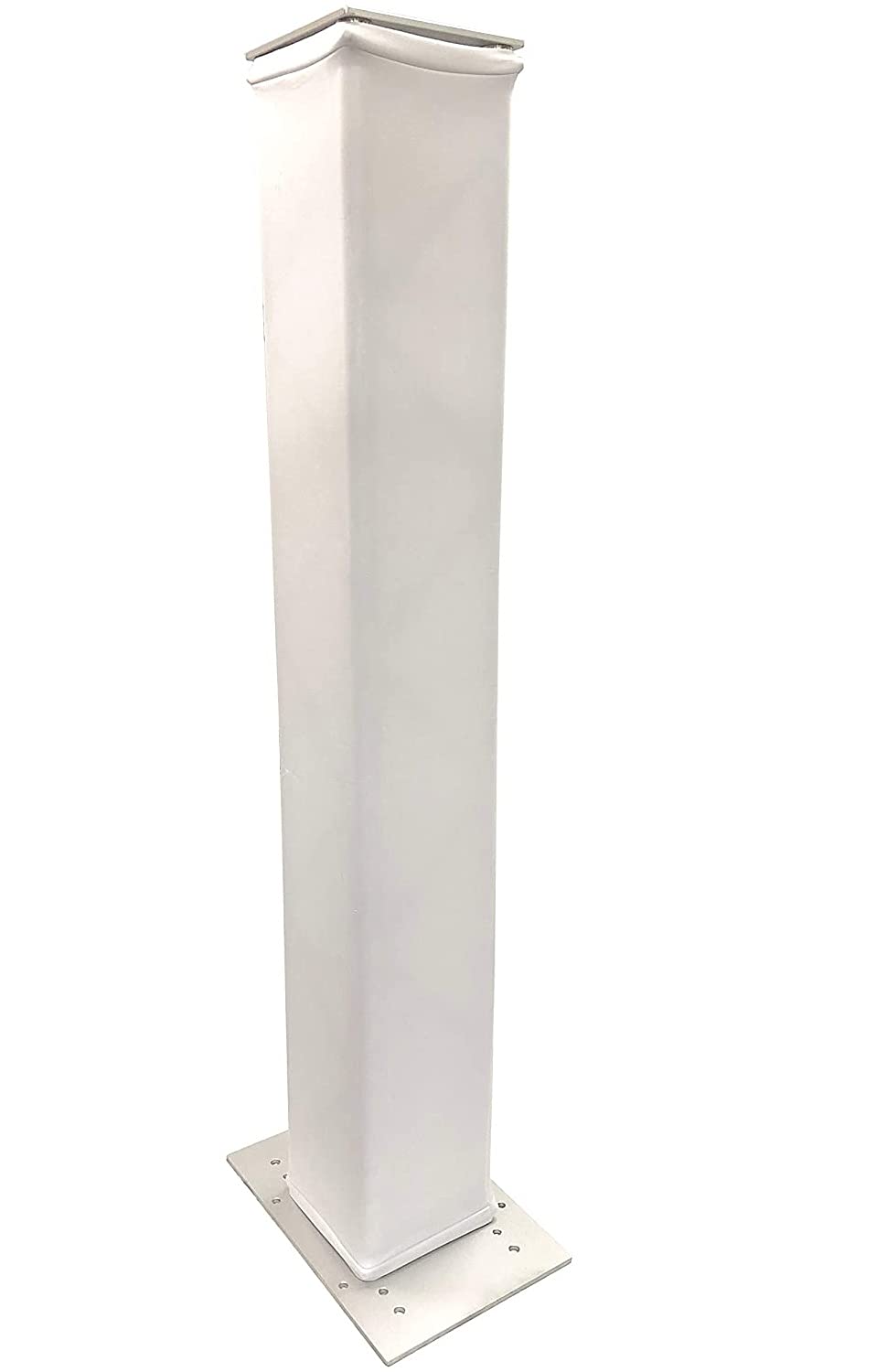 Open Top and Bottom 2 Meter White Totem/Lighting Truss Stand Scrim Cover Sleeve Sock (6ft)