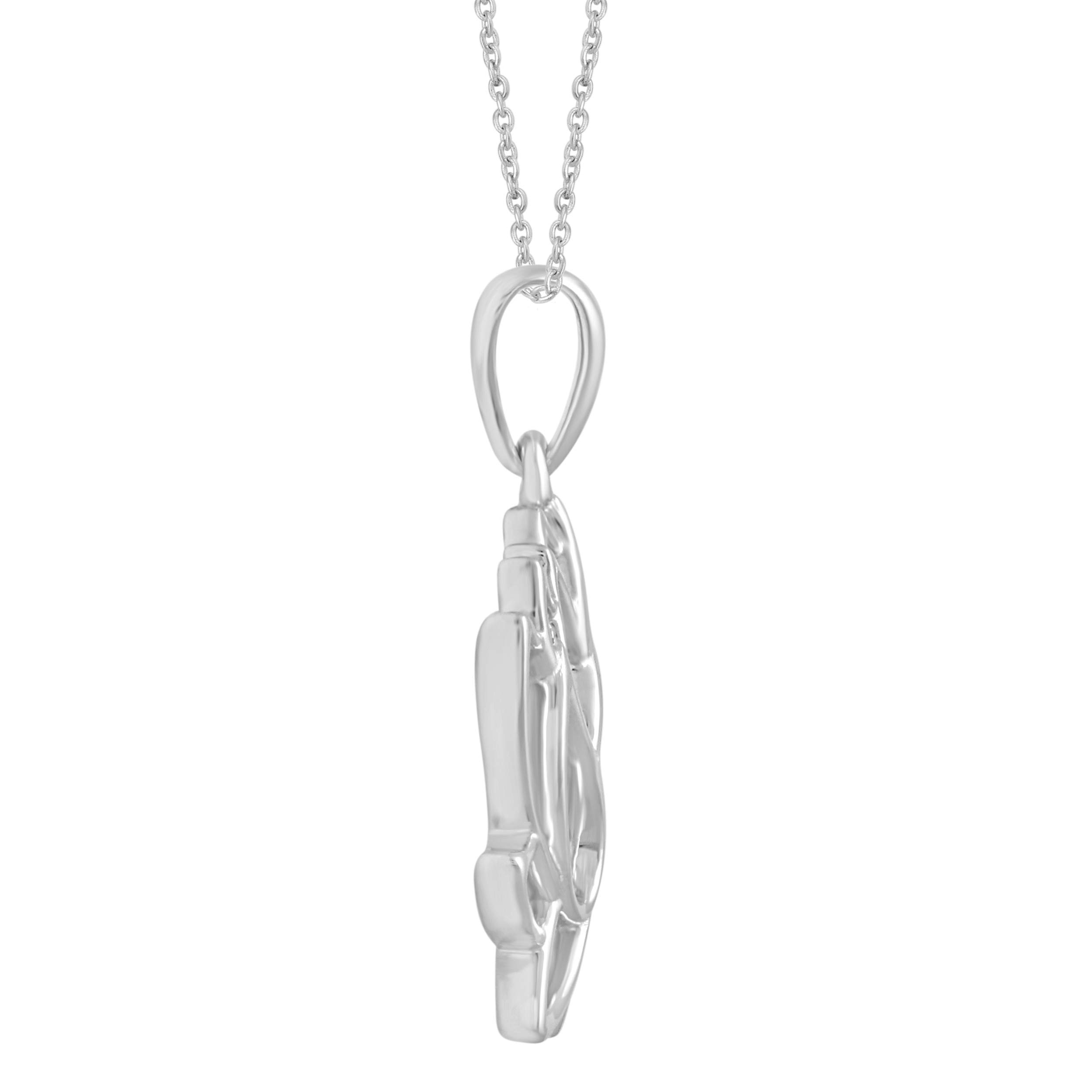 Prime and Pure Charm Pendant Necklace Set in 925 Sterling Silver for Womens | Open Lotus | Celtic Cross | Angel Wing | Tiny Lotus | Tiny Love Heart (Open Lotus)