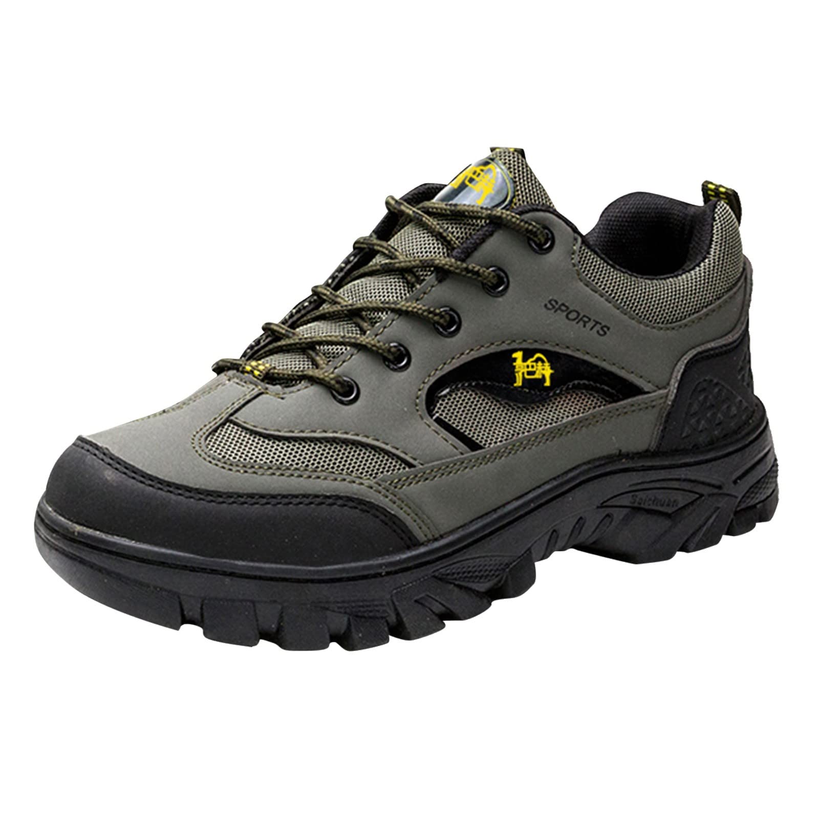 WASERCE Winter Hiking Boots Men Waterproof Insulated Outdoor Boots Non-Slip Trekking Shoes
