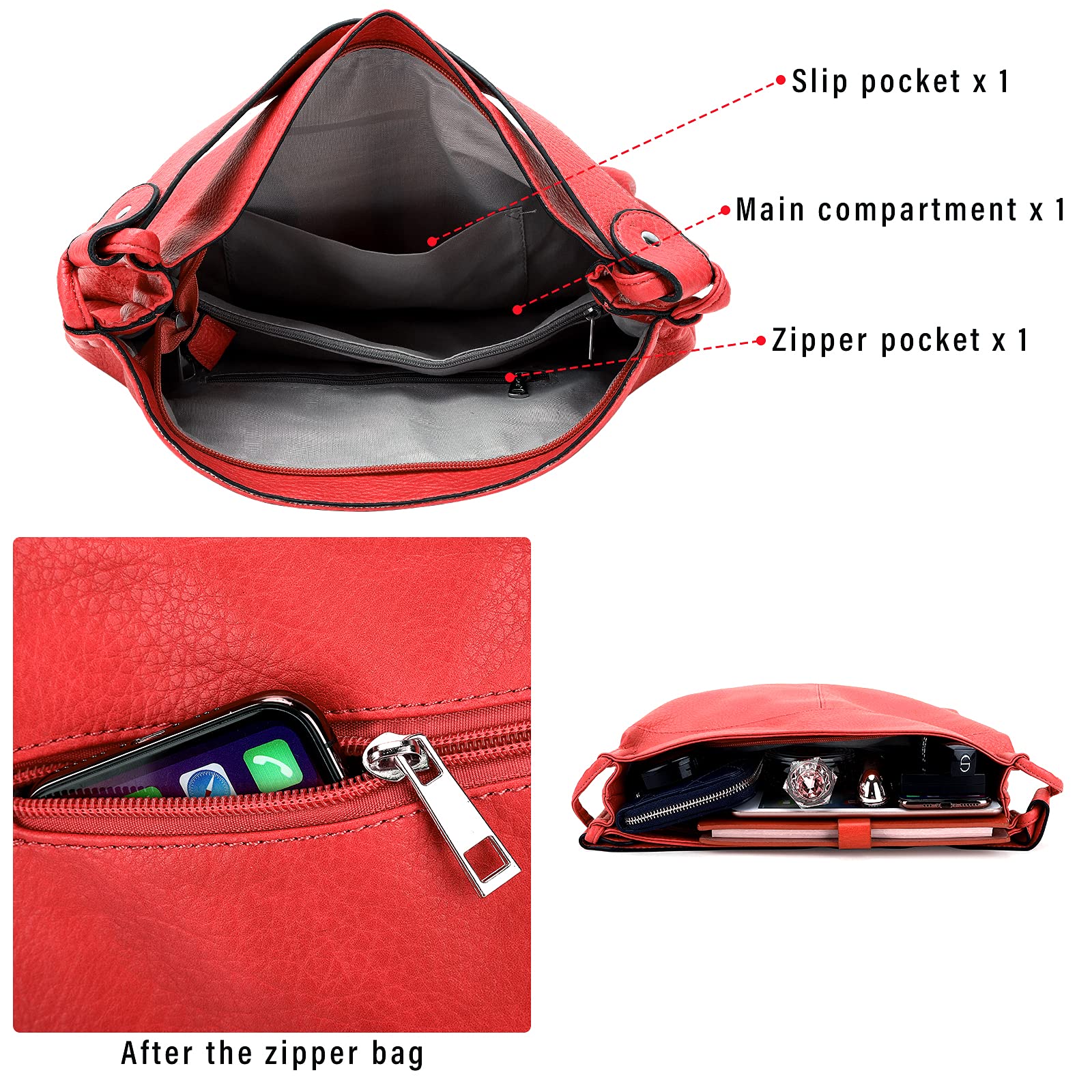 Purse for Women Convertible Backpack Purses and Handbags Crossbody Shoulder Bag - Silver