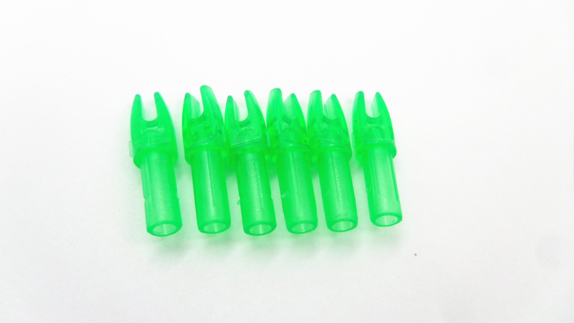 PA 30pcs Archery Green Arrow Nocks Internal fit Shaft ID 6.0mm Plastic Nock Push-in Nock Hunting Use