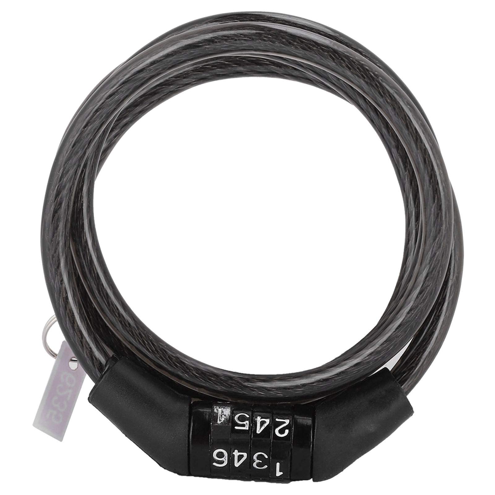 No Key Waterproof Passwords Bike Security Lock, Anti-Theft Bike Coded Cable Lock, Easy to Operate, Mountain Bicycle Children for Bike Home