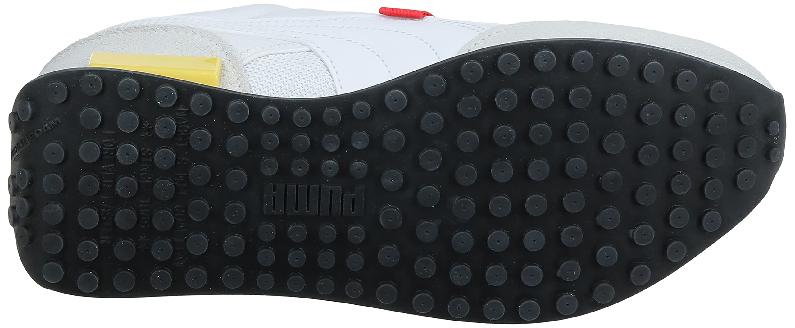 PUMA mens Future Rider Sneaker, Puma White-maize, 5 US
