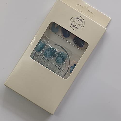 Ryuji&May Artificial fingernails , Tips Kit with One Crystal Nail File for Nail Art Salon