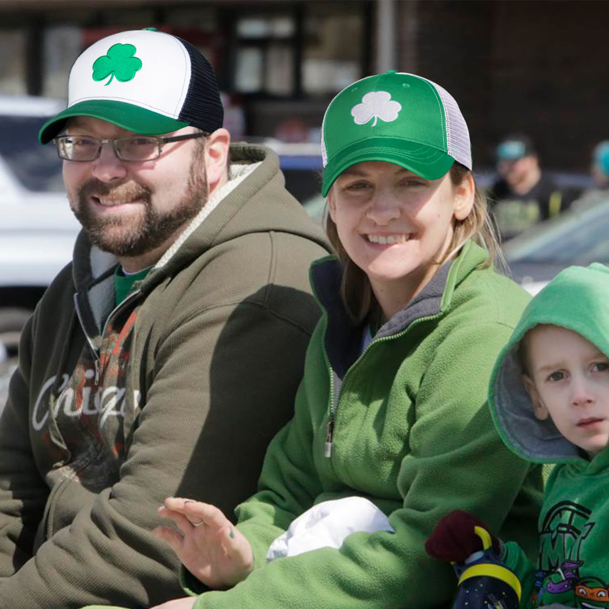 St Patricks Day Hat for Men Women Gifts Saint Pattys Costume Clover Baseball Cap Green