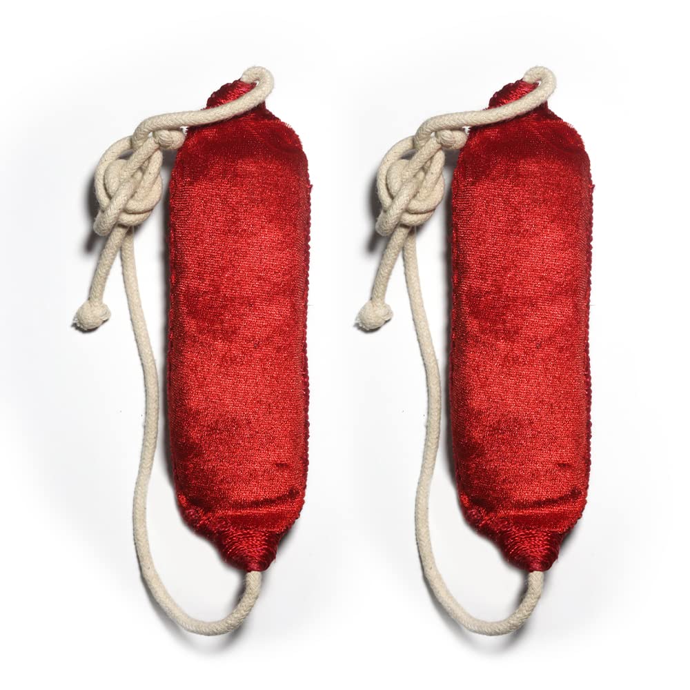 Sellinghub21 Ghungroo Anklet Bells Handmade Big Bells Musical Dancing Instrument Classical Kathak Bharatanatyam Kuchipudi Ghungroo (RED 3 LINE)